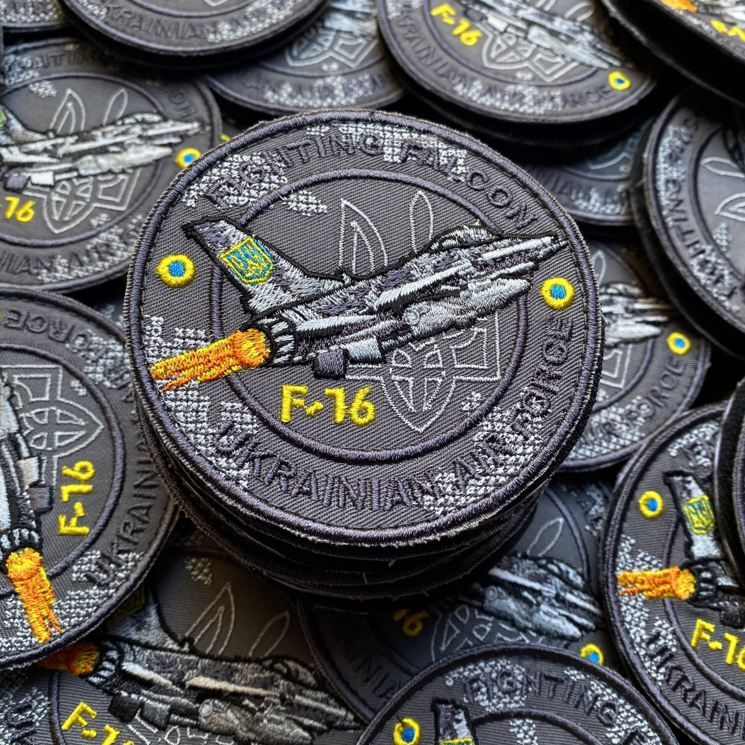 F-16 Fighting Falcon Aviation Patch Aircraft Patch Ukrainian Air Force ...